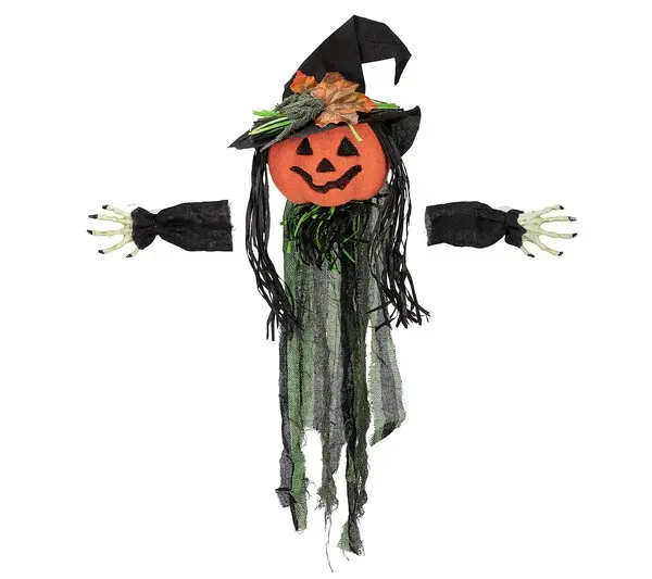 NORTHLIGHT Creepy Jack-o-lantern 3-d Halloween Window Decor