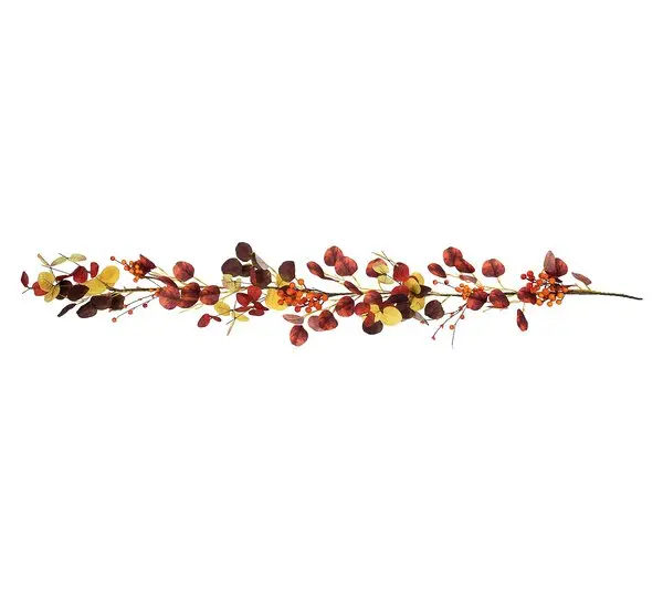 NORTHLIGHT 5' X 8' Berries And Leaves Harvest G Arland Unlit - One-color