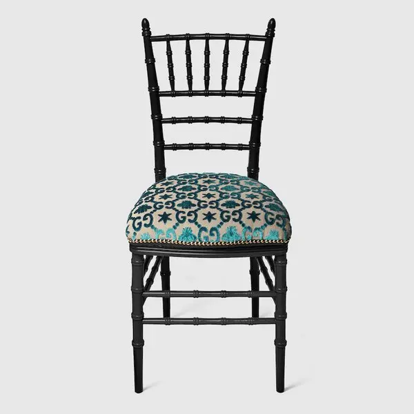 Gucci Chiavari Chair With Gg Jacquard