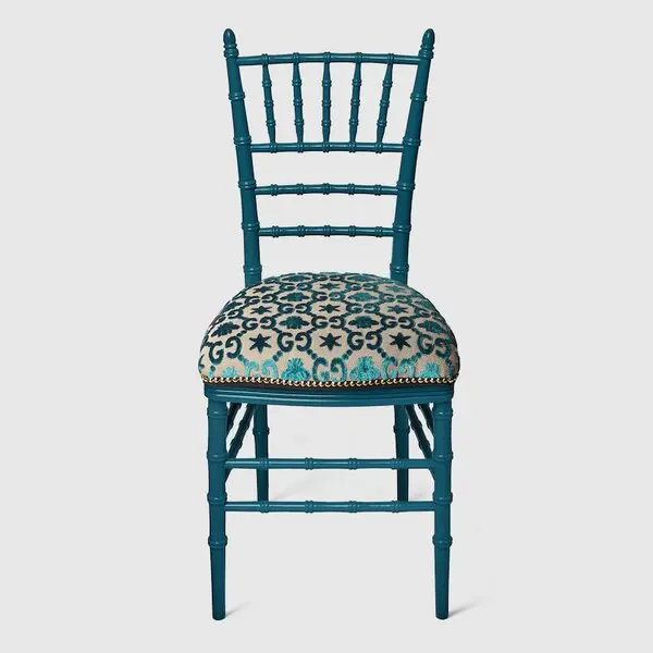 Gucci Chiavari Chair With Gg Jacquard