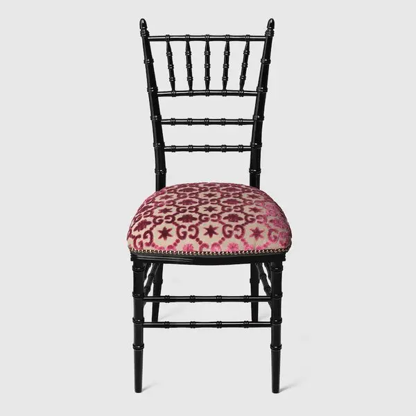 Gucci Chiavari Chair With Gg Jacquard