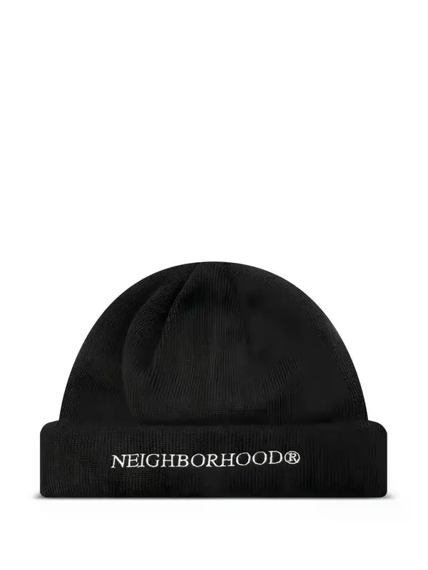 NEIGHBORHOOD Logo-embroidered Beanie - Black