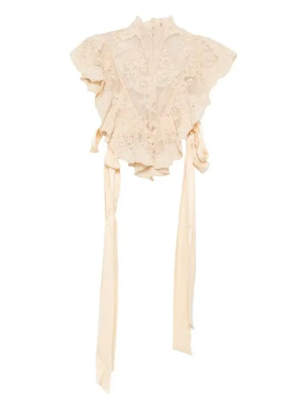 Zimmermann Ruffled Top - White