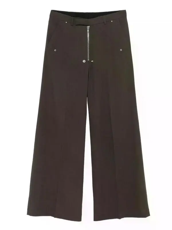 Rick Owens Zip-fly Wide Leg Trousers