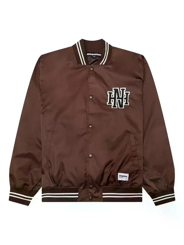 NEIGHBORHOOD Logo-detailed Bomber Jacket - Brown
