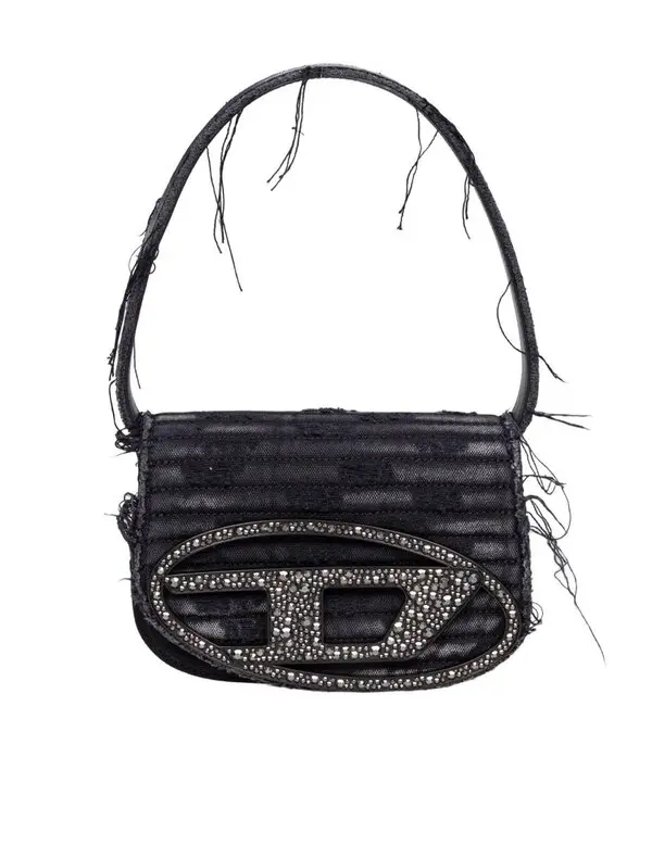 Diesel Canvas Shoulder Bag - Black