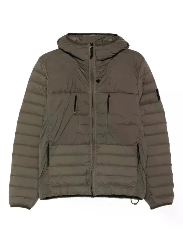 Stone Island Hooded Zip-fastening Jacket - Green
