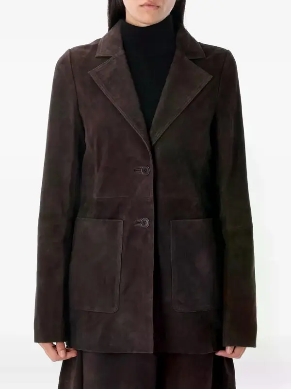 RÓHE Suede Single-breasted Blazer
