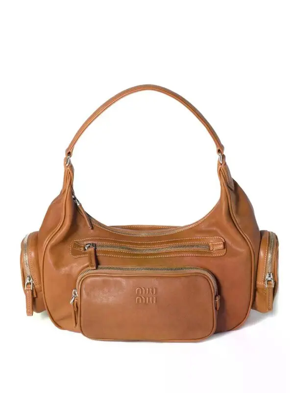 Miu Miu Pocket Shoulder Bag - Brown