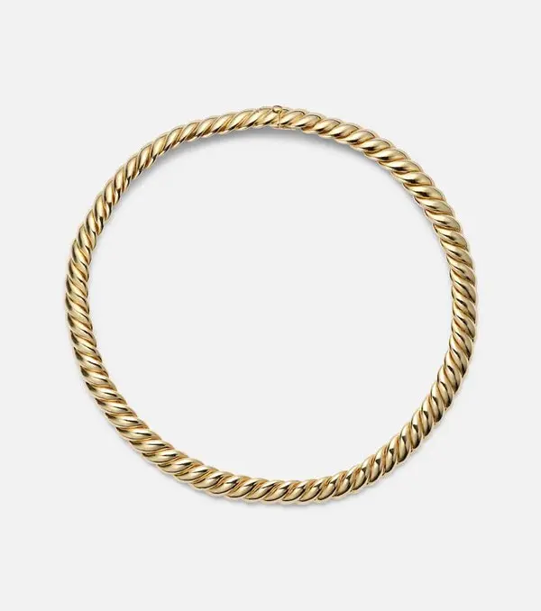 David Yurman Sculpted Cable 18k Choker