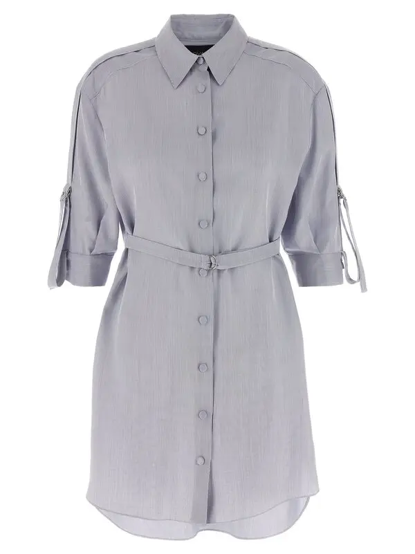 Giovanni Bedin Striped Silk Shirtdress - Blue - 8% Off