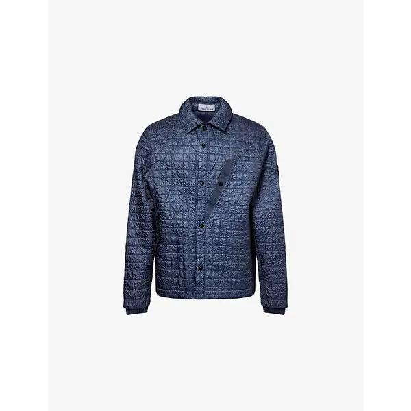 Stone Island Crinkle Quilted Woven Jacket