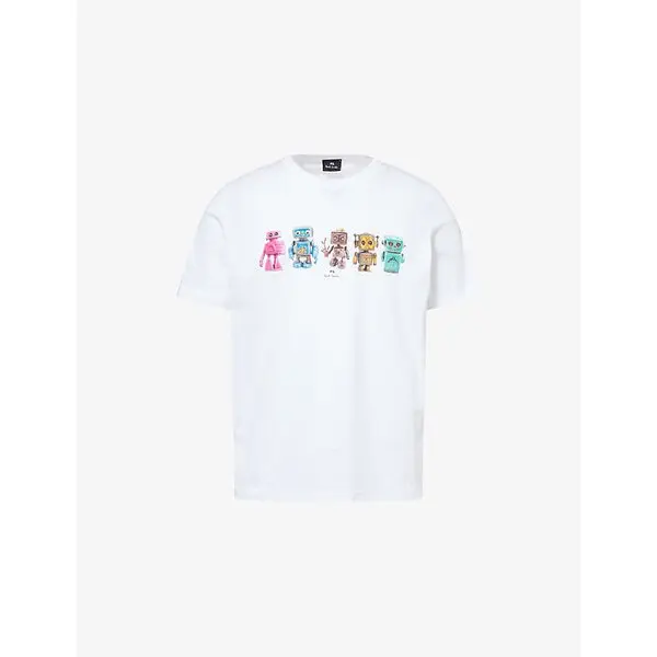 Paul Smith Regular-fit Robots Cotton-jersey T-shirt Xxl