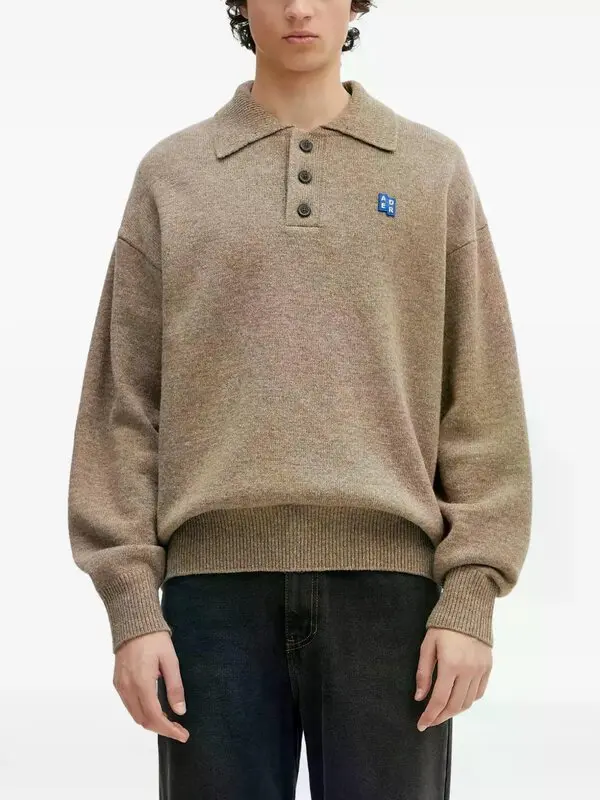 ADER ERROR Buttoned Polo-neck Sweater