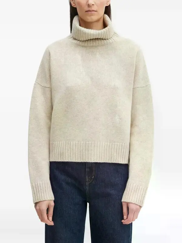 SPORTY & RICH Roll-neck Sweater - Neutrals