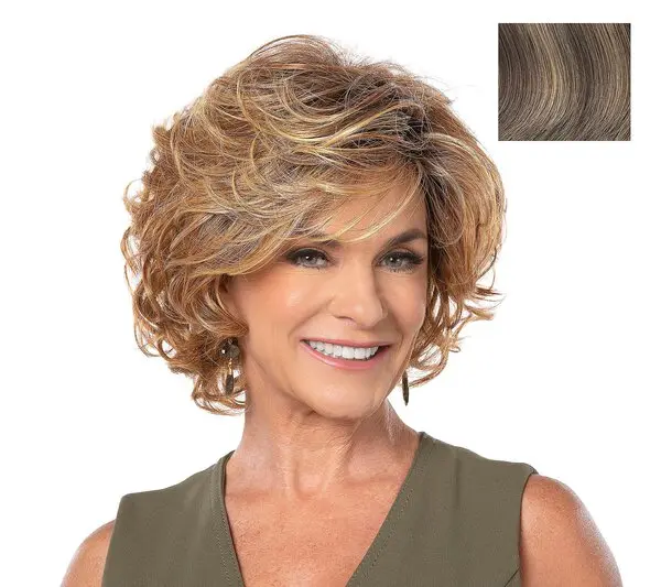 TONI BRATTIN Chin-length Tousled Bob Wig