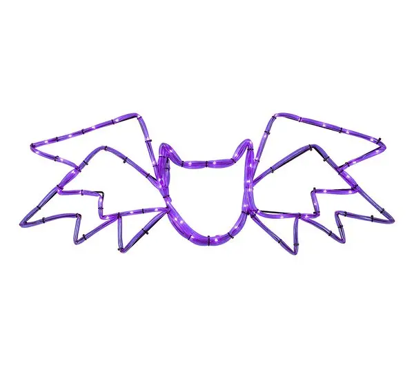 NORTHLIGHT Led Bat 4-function Window Halloween Decor 23.5 - One-color