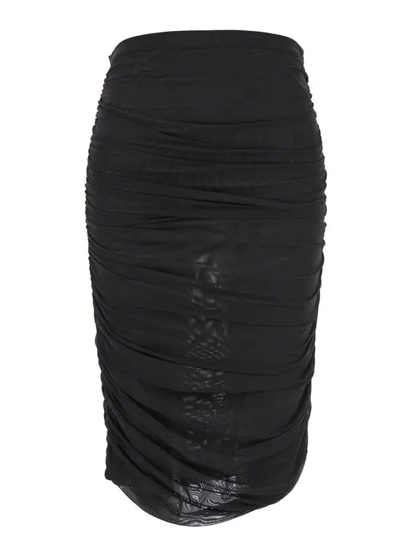 Federica Tosi Tulle-draped Skirt - Black