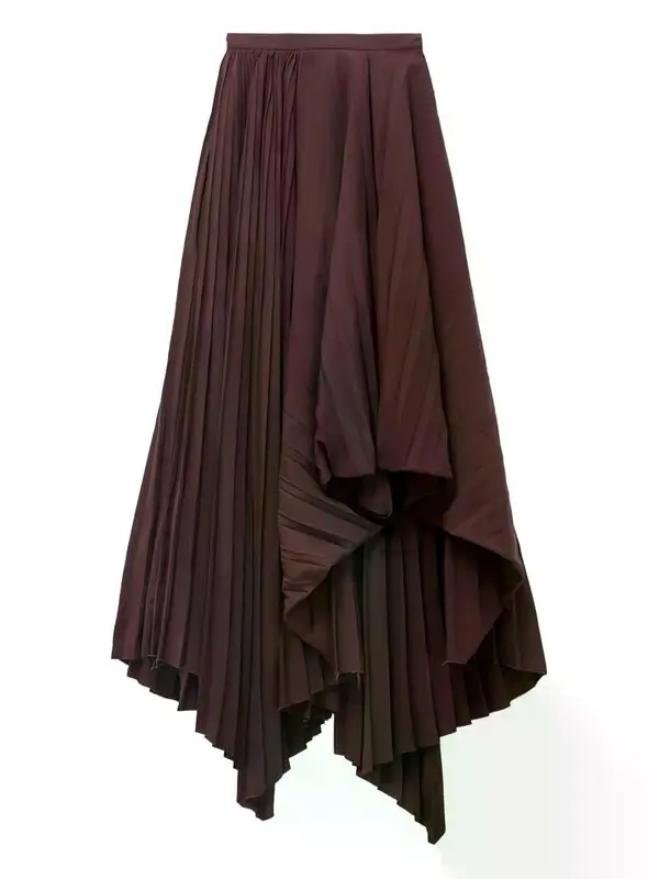 Alexander McQueen Pleated Asymmetric Skirt