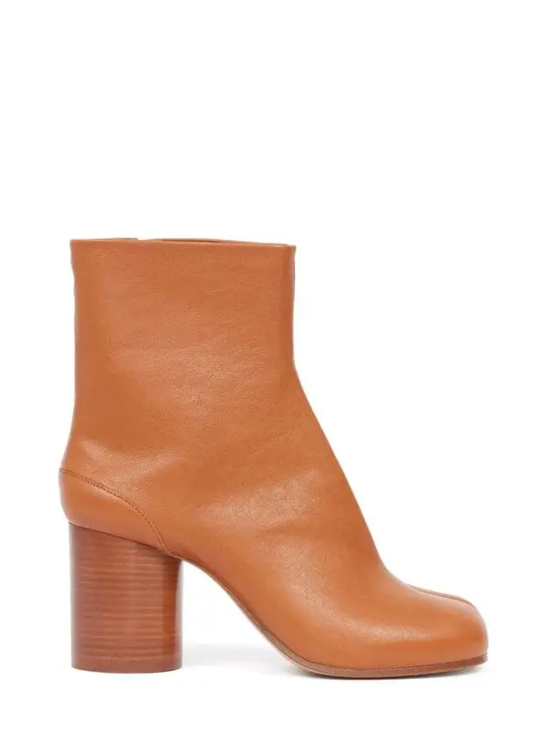 MAISON MARGIELA Tabi Split-toe Leather Boots - Brown
