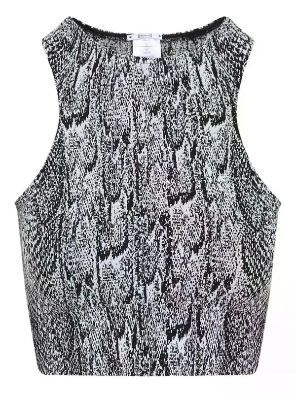 Wolford Snakeskin-print Halter-neck Top