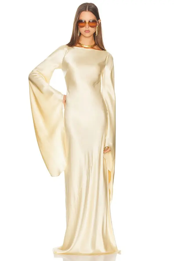 HELSA The Rosalind Dress In Silk Charmeuse