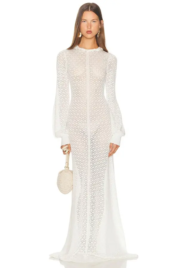 HELSA Angilique Ruffle Gown