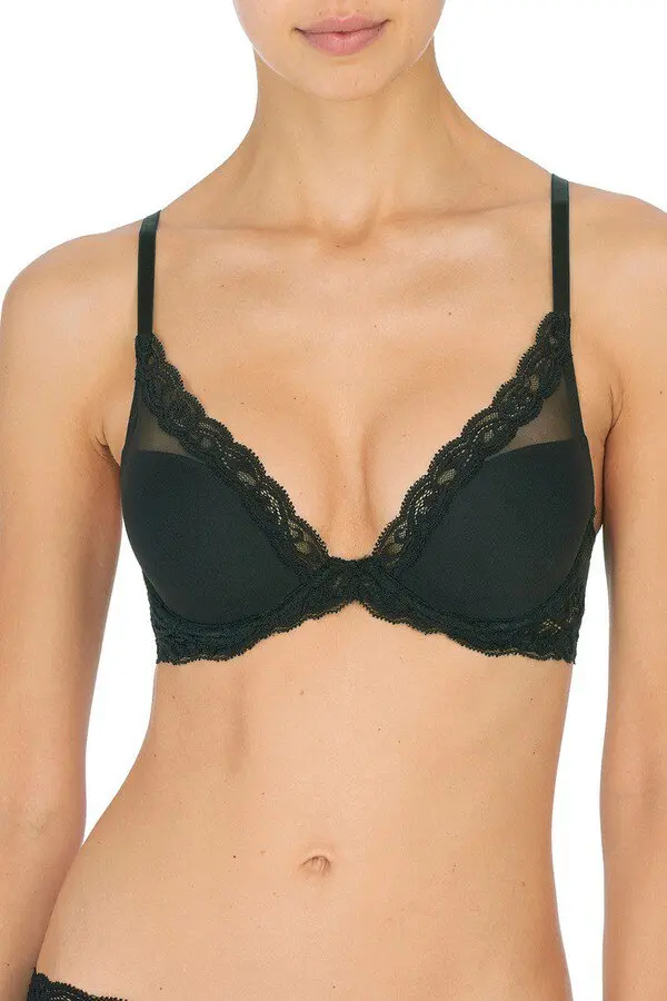 Natori Feathers Plunge T-shirt Bra - Gray