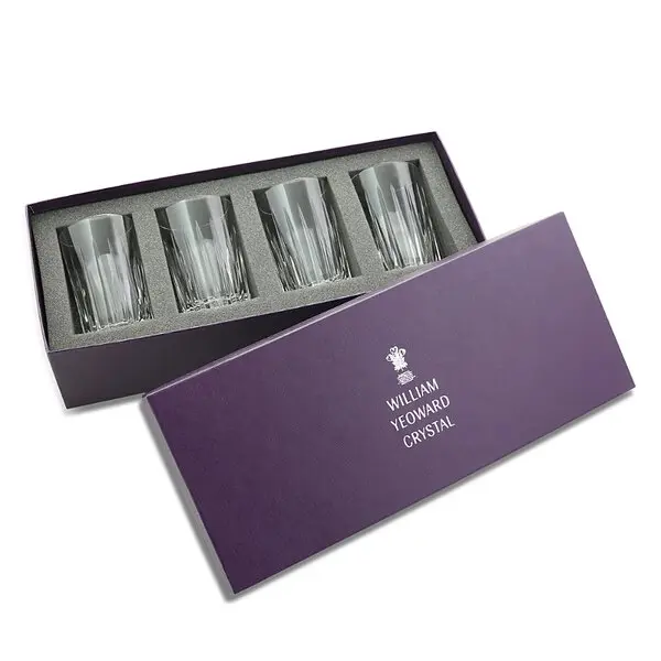 WILLIAM YEOWARD CRYSTAL Vita Cocktail Tumblers, Boxed Set Of 4