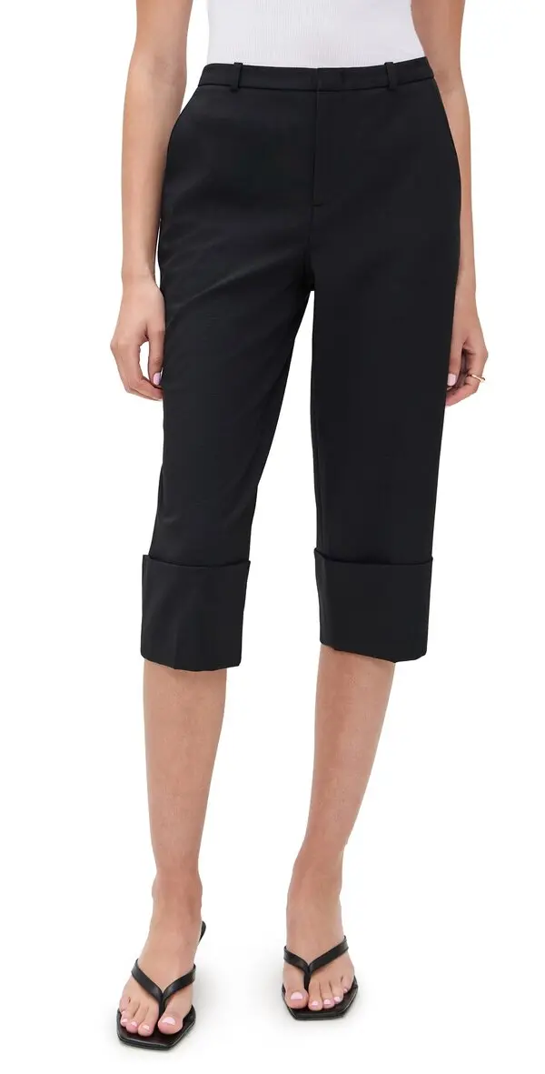 Vince Mid-rise Cuffed Cropped Pants