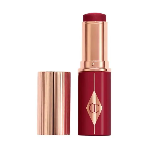 Charlotte Tilbury Unreal Lip + Cheek Glow Blush Stick With Hyaluronic Acid Peachy Glow - One-color