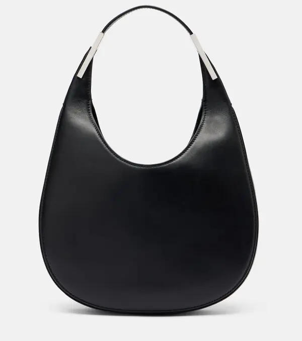 Savette Florence Small Leather Shoulder Bag - Black