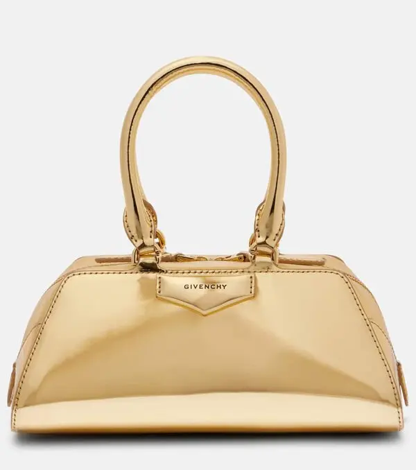 Givenchy Antigona East-west Mini Leather Tote Bag - Gold