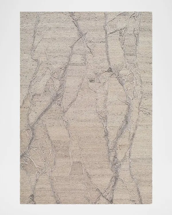 SURYA RUGS Marmo Hand-knotted Rug, 5' X 8 - Gray