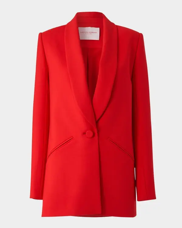 Carolina Herrera Shawl-lapel Single-breasted Jacket