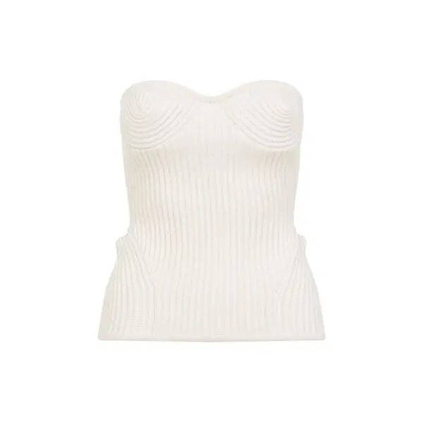 Jean Paul Gaultier Merino Wool Ribbed Corset