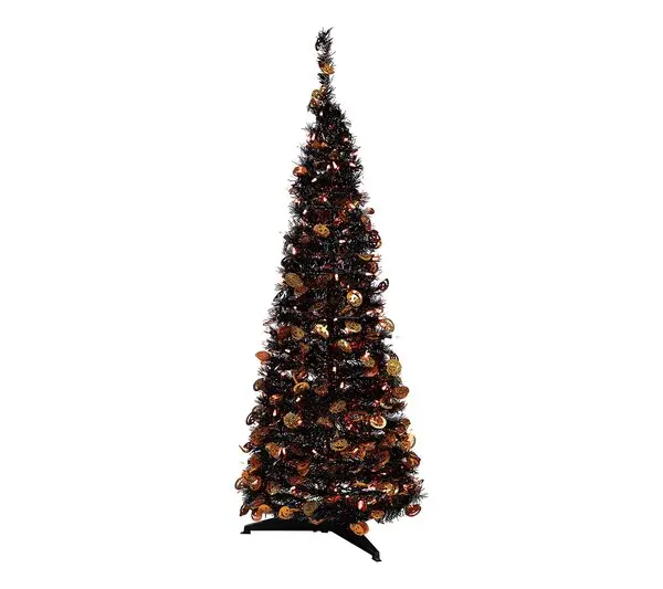 NORTHLIGHT Prelit Pop Up Jack O' Lantern Hallow Een Tree 4