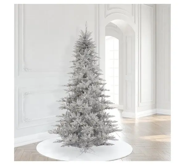 VICKERMAN 7.5' Silver Fir Artificial Christmas Tree, Unlit