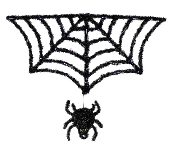 NORTHLIGHT Spider & Web Halloween Decor 36' Led Lights