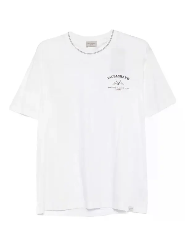 Paul & Shark Logo-embroidered Crew-neck T-shirt