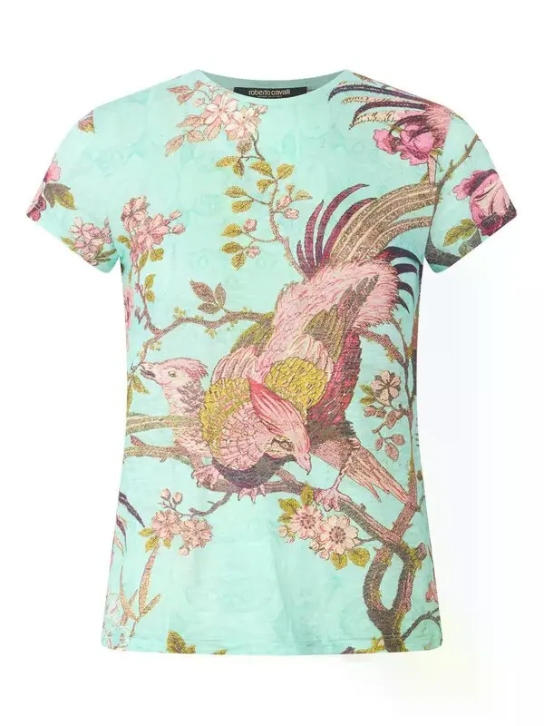 Roberto Cavalli Bird-print T-shirt