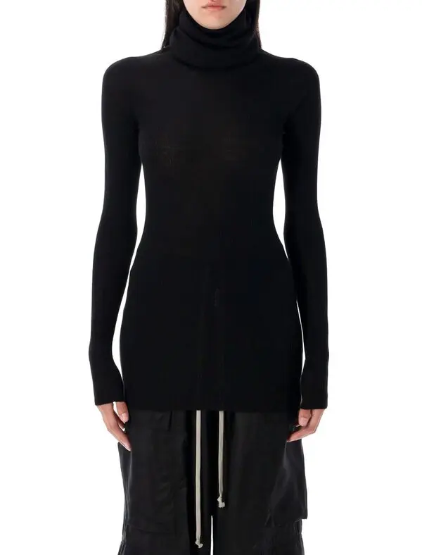 Rick Owens Ls Tube Sweater - Black
