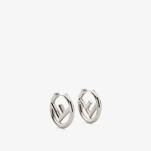 Fendi F Is Logo Hoop Earrings