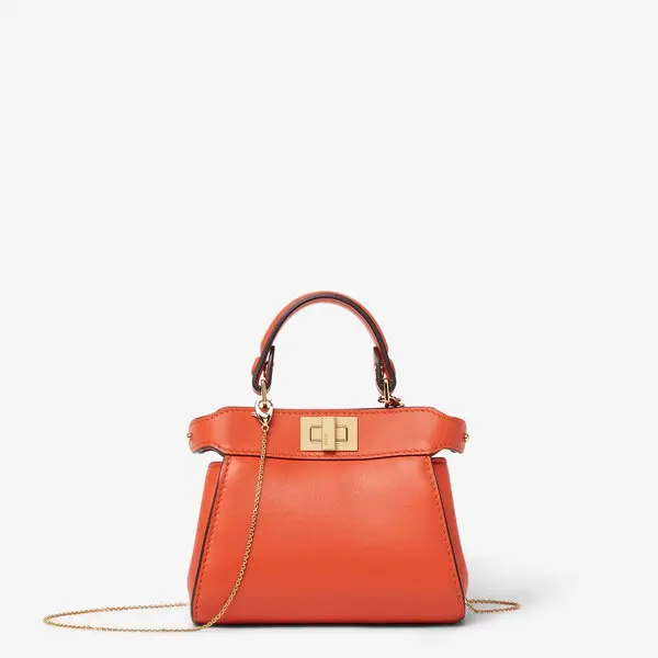 Fendi Nano Peekaboo Bag - Orange