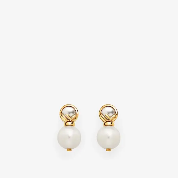 Fendi F Is Earrings - Gold