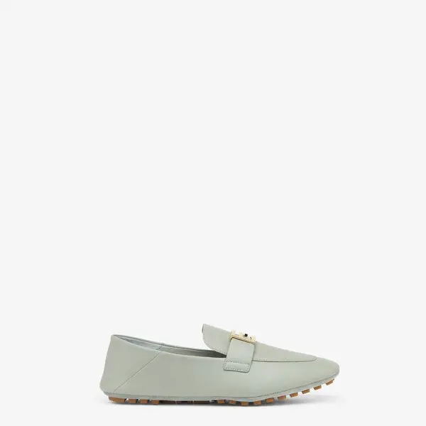 Fendi Ff Baguette Loafers - Green