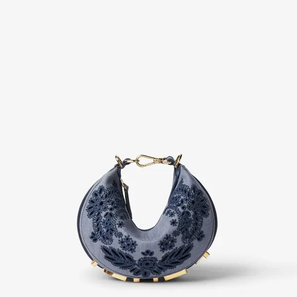 Fendi Fendigraphy Mini Hobo Bag - Blue