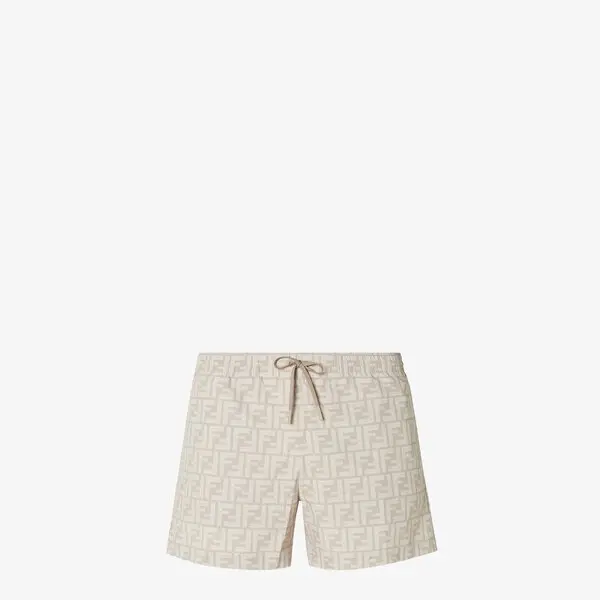Fendi Swim Shorts - Beige