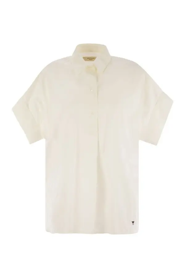 Max Mara Ardea Cotton Poplin Shirt - White
