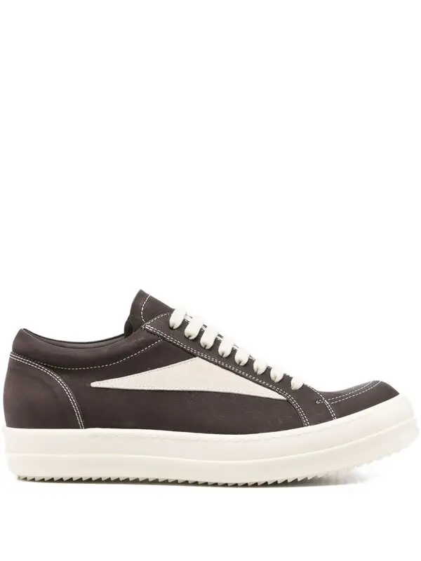 Rick Owens Leather Low-top Sneakers